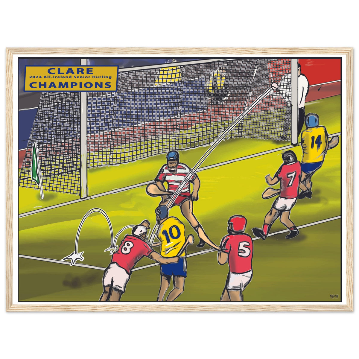 Tony Kelly Goal - Classic Semi-Glossy Paper Wooden Framed Poster – Art ...